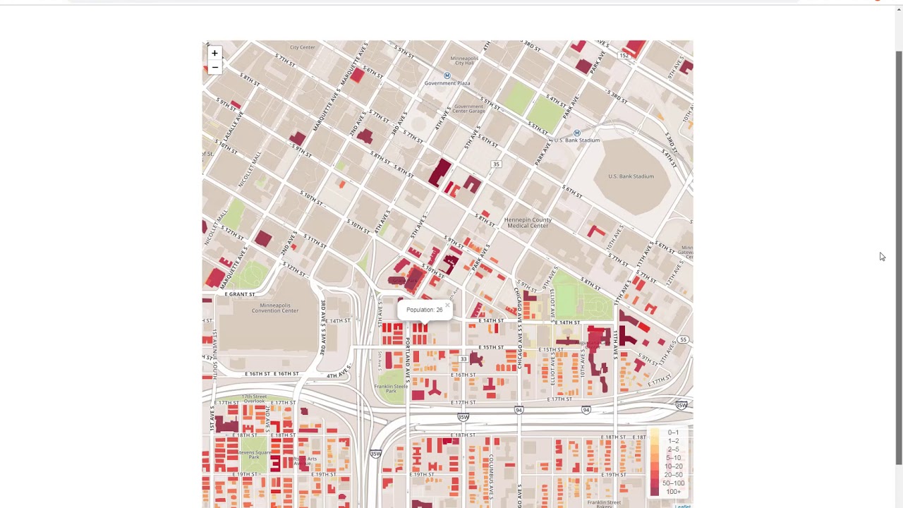 Dasymetric mapping web application