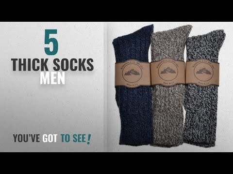 Top 10 Thick Socks Men [2018]: 3 Pairs of Mens Thick & Warm Heavyweight Socks One Size: UK Mens