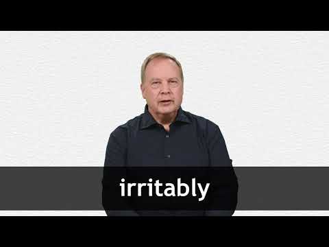 How to pronounce IRRITABLY in American English