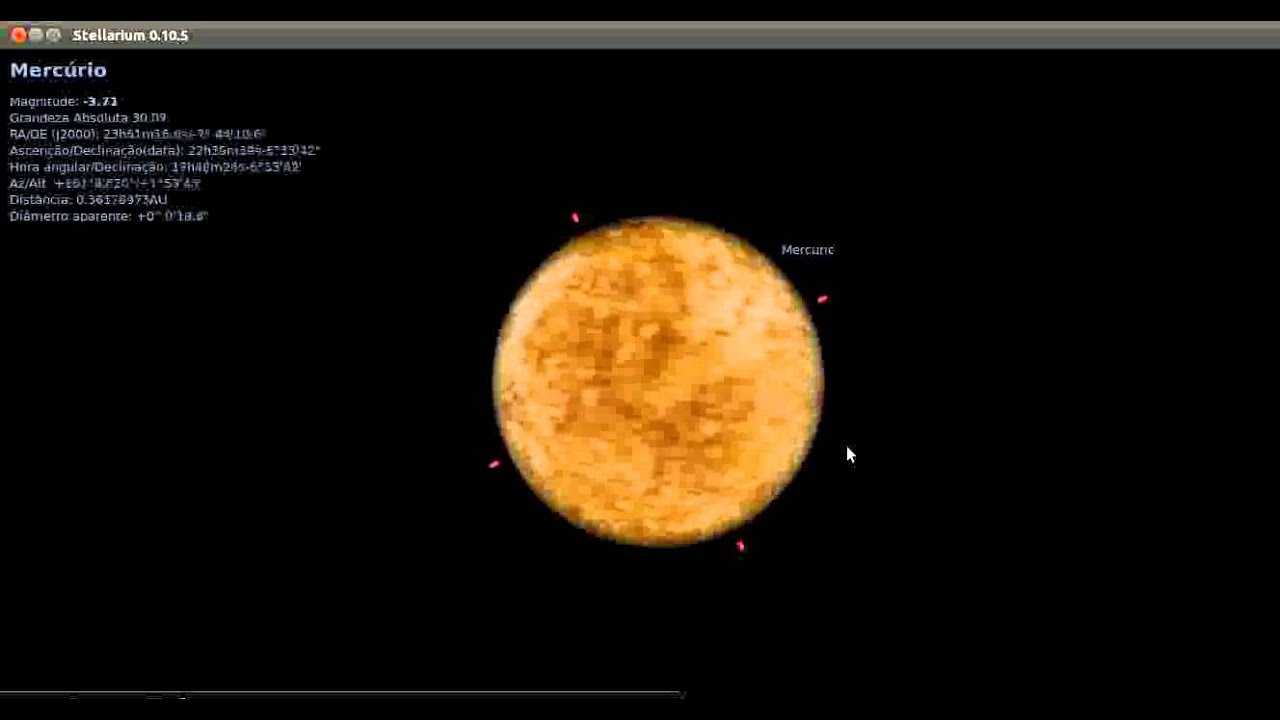 terceira Lei de Kepler? - Stellarium