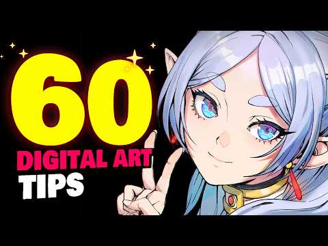 💣 60 DIGITAL ART TIPS in 6 min | Can you handle it?