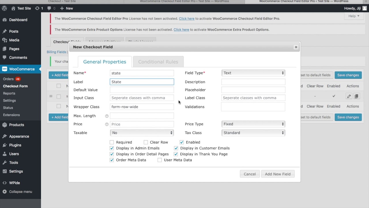 How to Validate State and Postcode using WooCommerce Checkout Field Editor Pro | ThemeHigh
