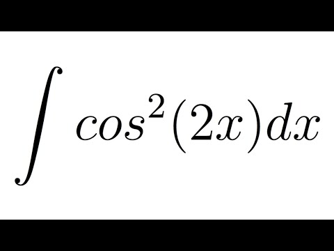 Integral of cos^2(2x) - Integrals ForYou