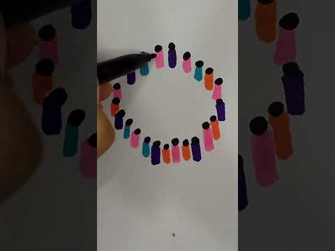 Creative Circle of Unity: Simple and Fun Drawing Tutorial for All Ages #DrawingTutorial #ArtForKids