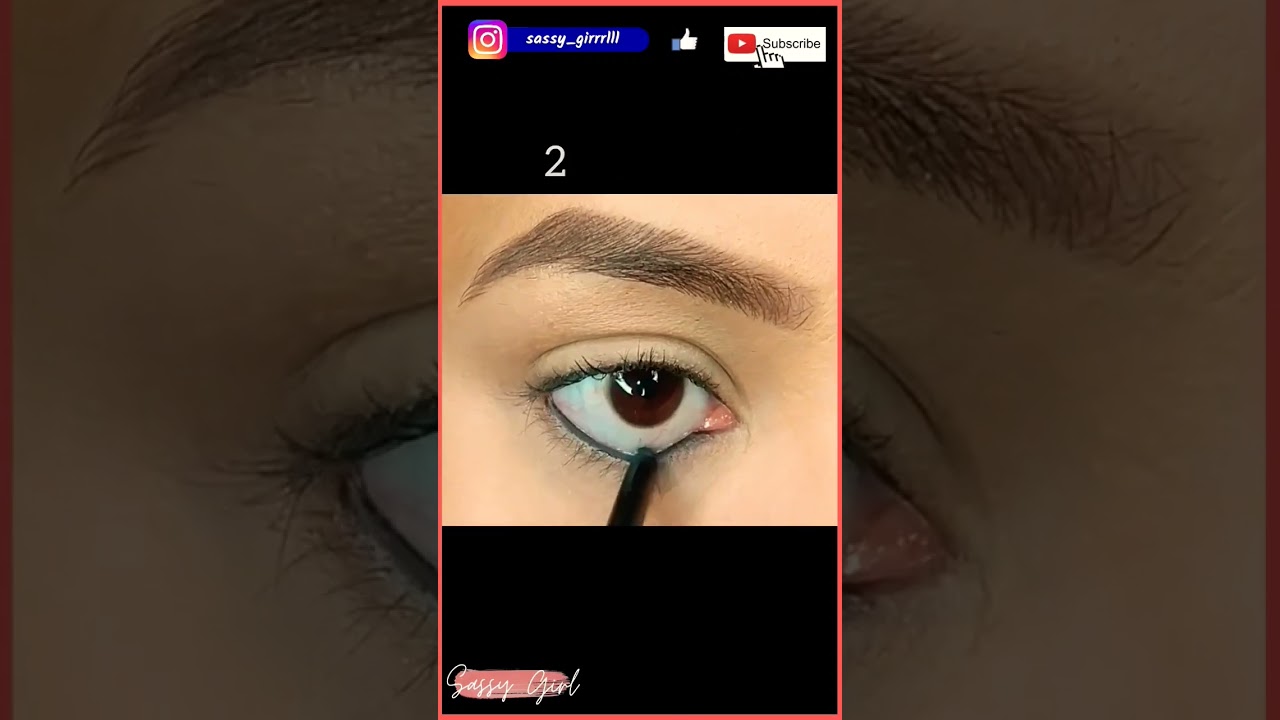 How to Apply Kajal on Lower Line 👁️ #shorts #youtubeshorts