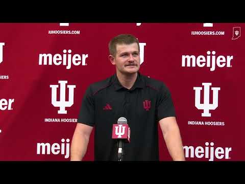 Watch: IU football punter James Evans fall camp Q&A – The Daily Hoosier