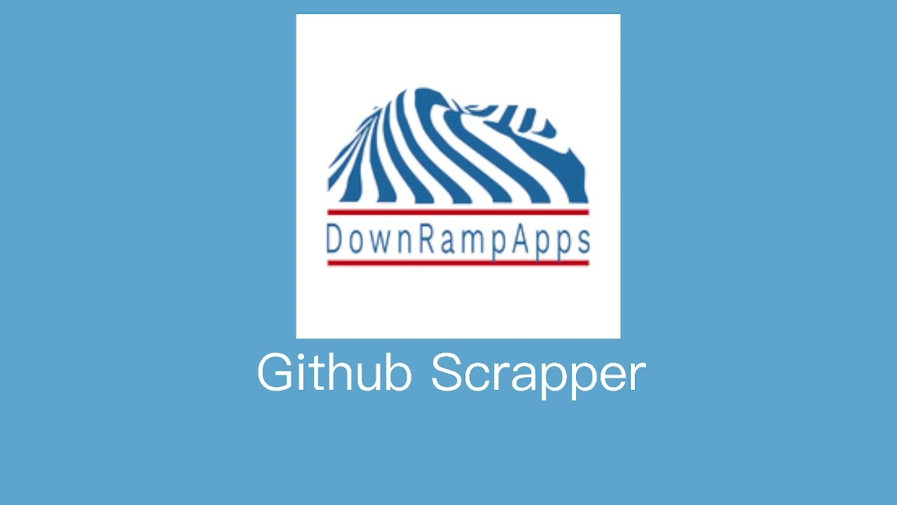 Github scrapper - python - code in description