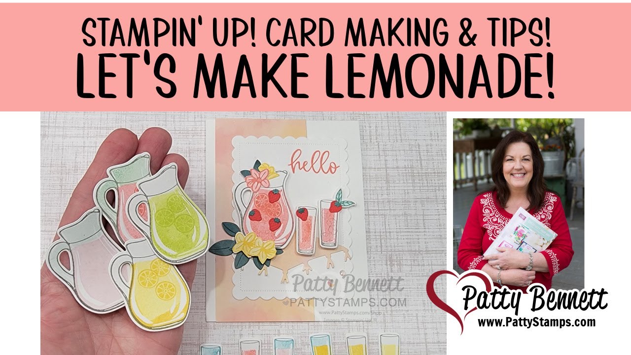Lemonade Card Making Tips with So Refreshing Stampin' Up! bundle