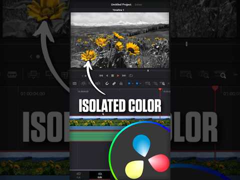 Isolate Single Color in DaVinci Resolve