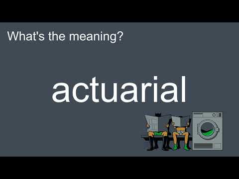 What's the meaning of "actuarial", How to pronounce? #meaning #pronunciation #Dictionary