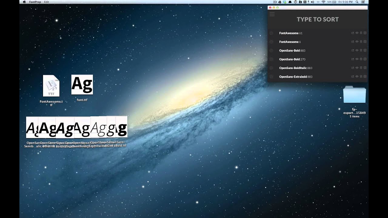 FontPrep v2 - General Usage
