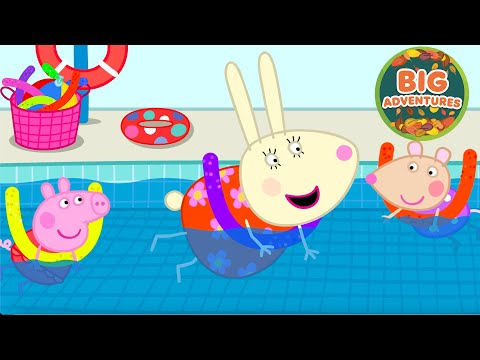 Peppa Pig Visits the Swimming Pool 💦 | Learning to Swim | Big Beach Adventures ☀️ | 36 Minutes