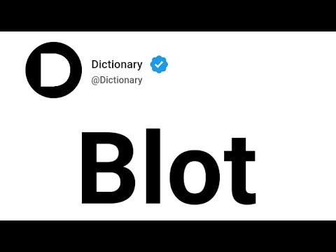 Blot Meaning In English