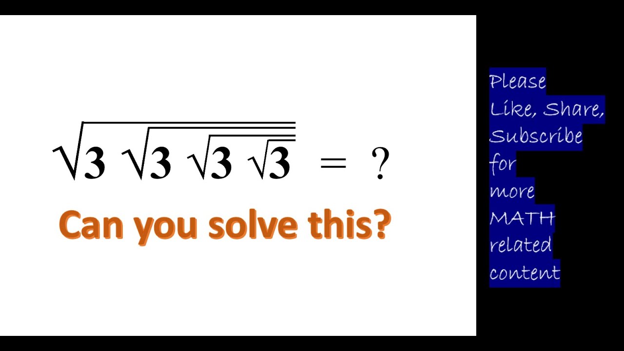 Math Olympiad Question # Exponents # Math Hack