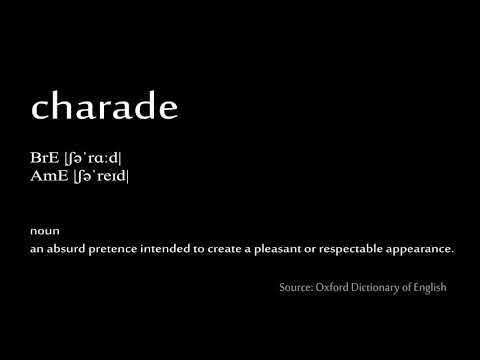 How to pronounce - charade