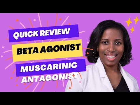 Beta Agonist & Muscarinic Antagonist Quick Review for NP Board Prep!
