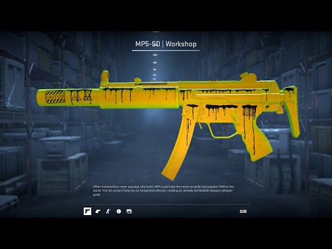 MP5-SD | Toxic Warning (spills black / yellow) | CS2