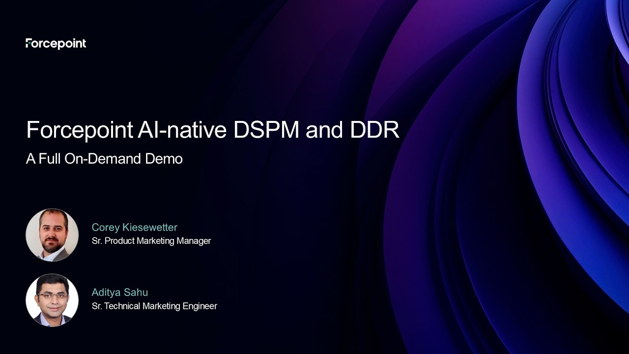 Forcepoint DSPM & DDR Demo | AI-Powered Data Security