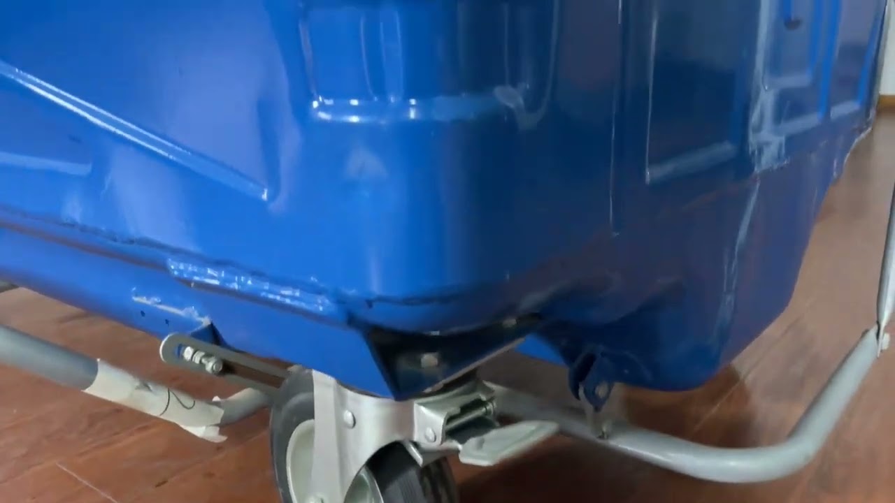 1700L metal waste bin