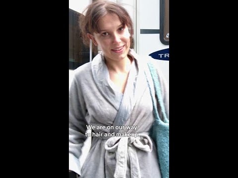 Getting ready with Millie Bobby Brown #Damsel