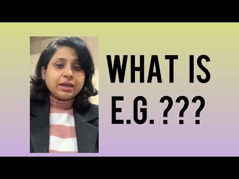 What is e.g.? From where is it originated? What does it mean? #english #unknownfact