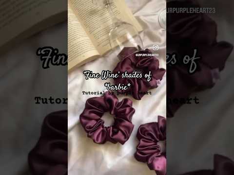 Shades of *barbie* Diy Scrunchie #shorts #hacks #scrunchie #insta #sale #smallbusiness #women #w