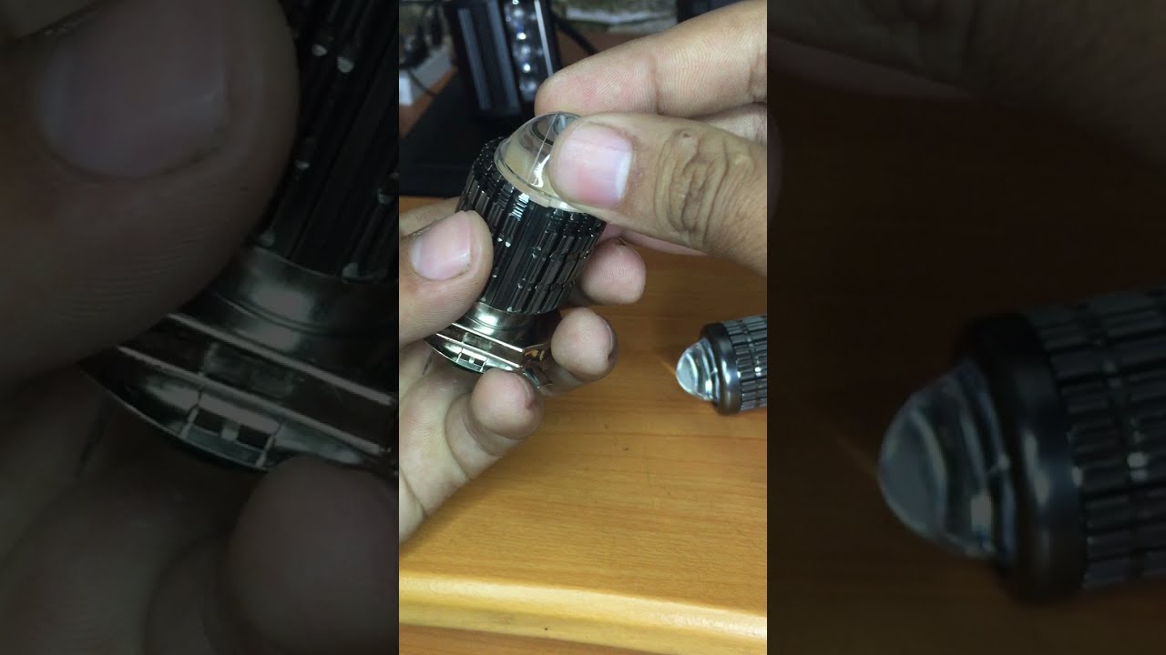 This is a MINI LED H4 PROJECTOR INSIDE / for Motorcycle #Shorts