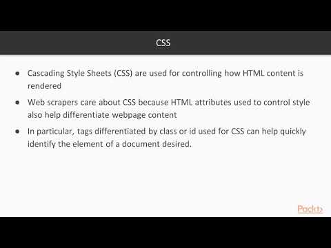 Learn Data Acquisition and Manipulation with Python Exploring Web Scraping | packtpub com - Mind ...
