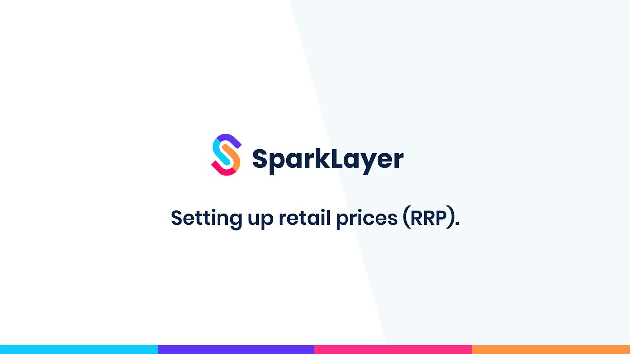 SparkLayer - Setting up retail prices (RRP)