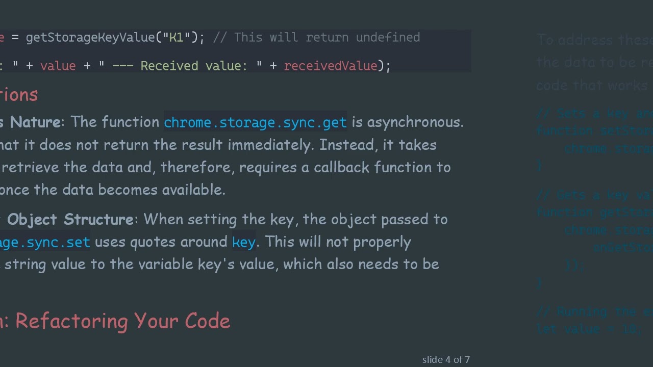 Solving chrome.storage.sync.get Returning Undefined: A JavaScript Guide