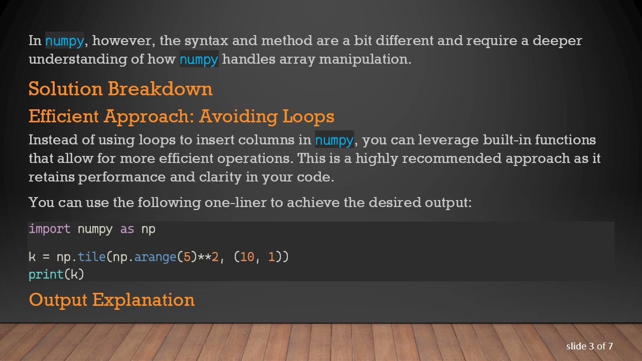 Inserting Columns in a Loop using numpy: A Step-By-Step Guide