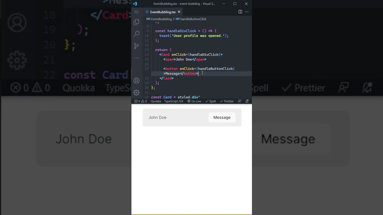 Stop Propagation NOW. Event Bubbling Concept Explained.