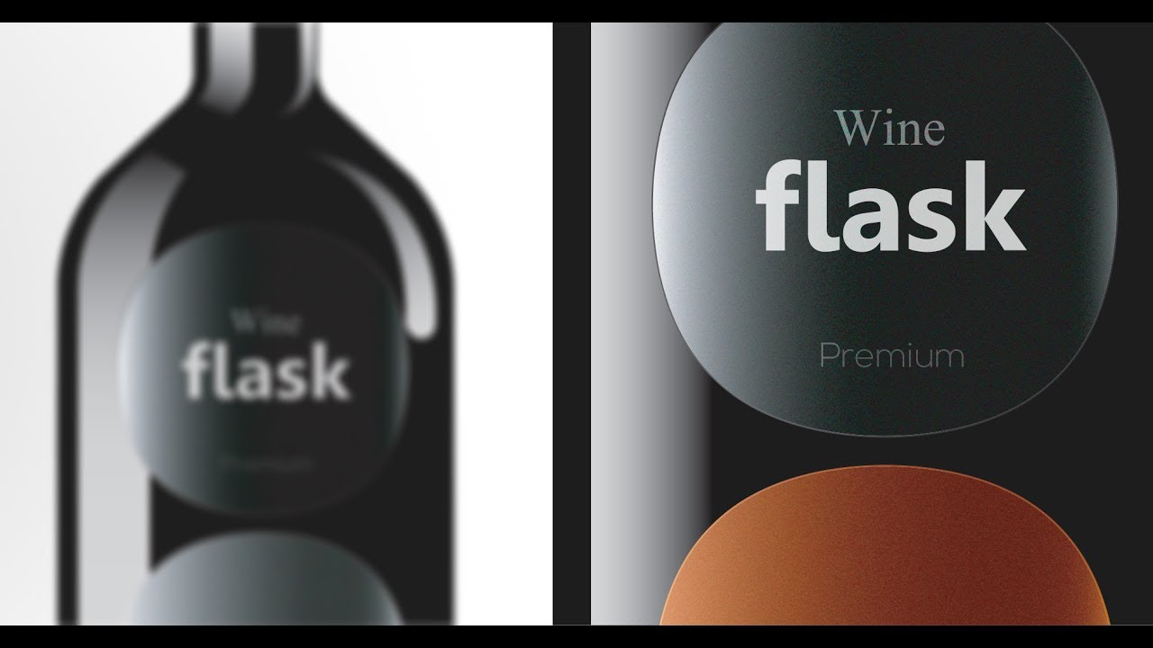 Package Design | Adobe Illustrator | Wine Flask