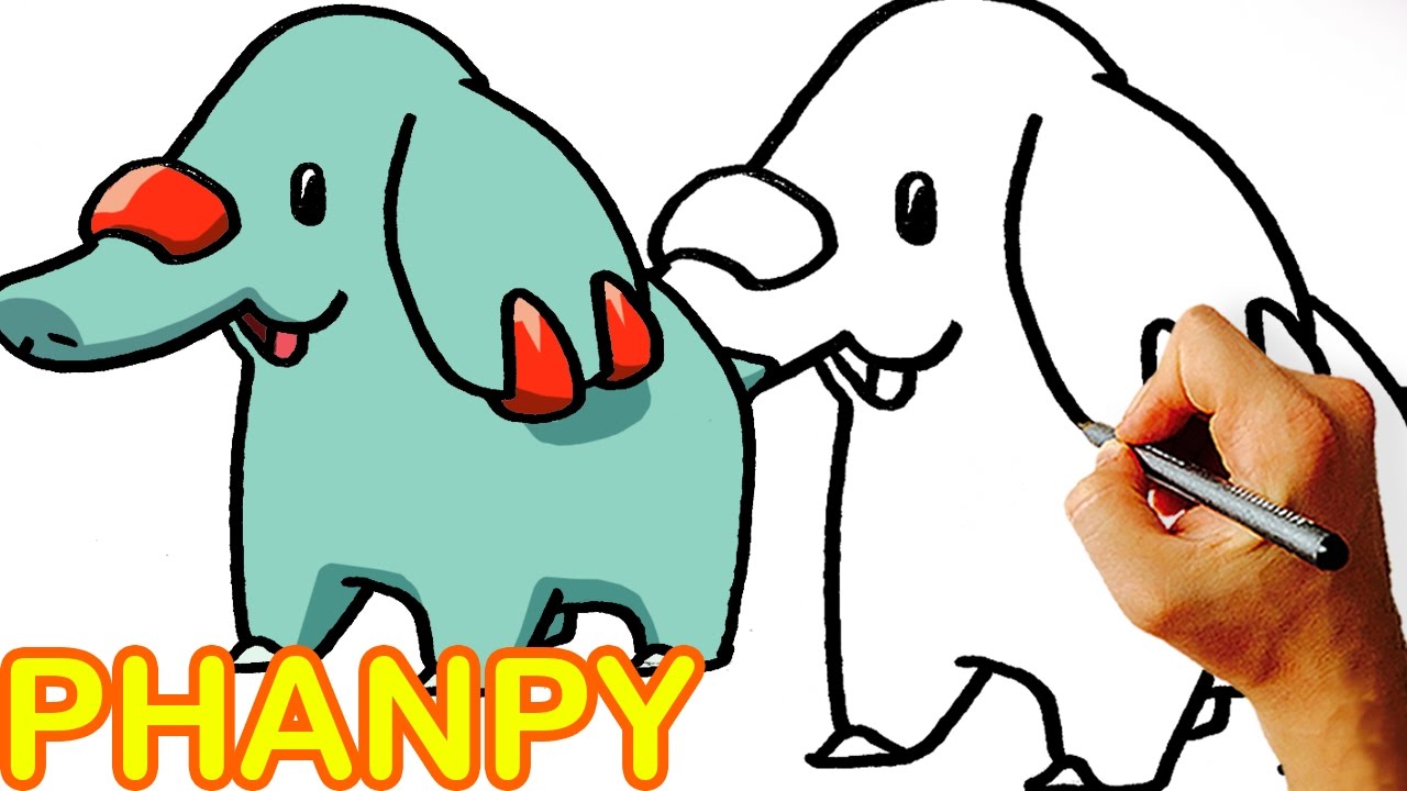How to draw PHANPY from Pokemon for Kids Step by Step