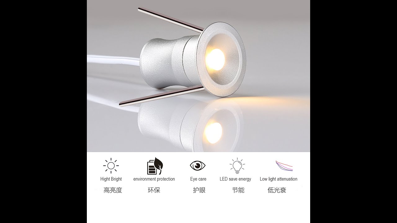 1W MINI LED DOWN LIGHT, Recessed ceiling spotlight decoration spot light cabinet light