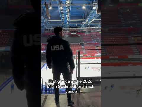 First glance at the 2026 Milan Cortina Short Track venue 😏👏