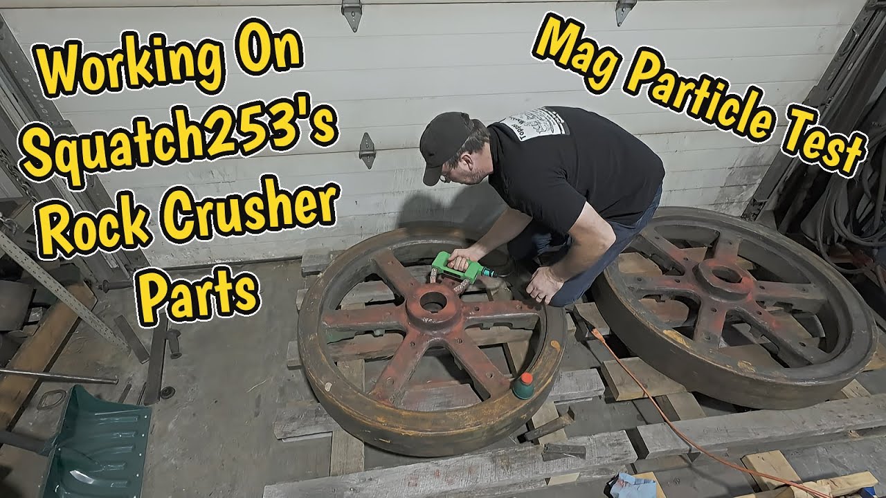 Are These Rock Crusher Parts About to Fail? | Magnetic Particle Testing Squatch253's Rock Crusher