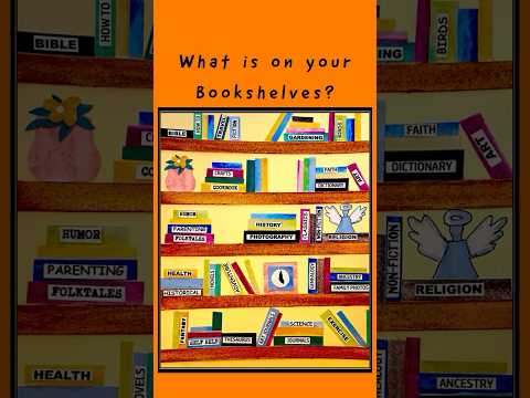 What is on your book shelves? #fyp #bookart #myart #pdxart #artwork
