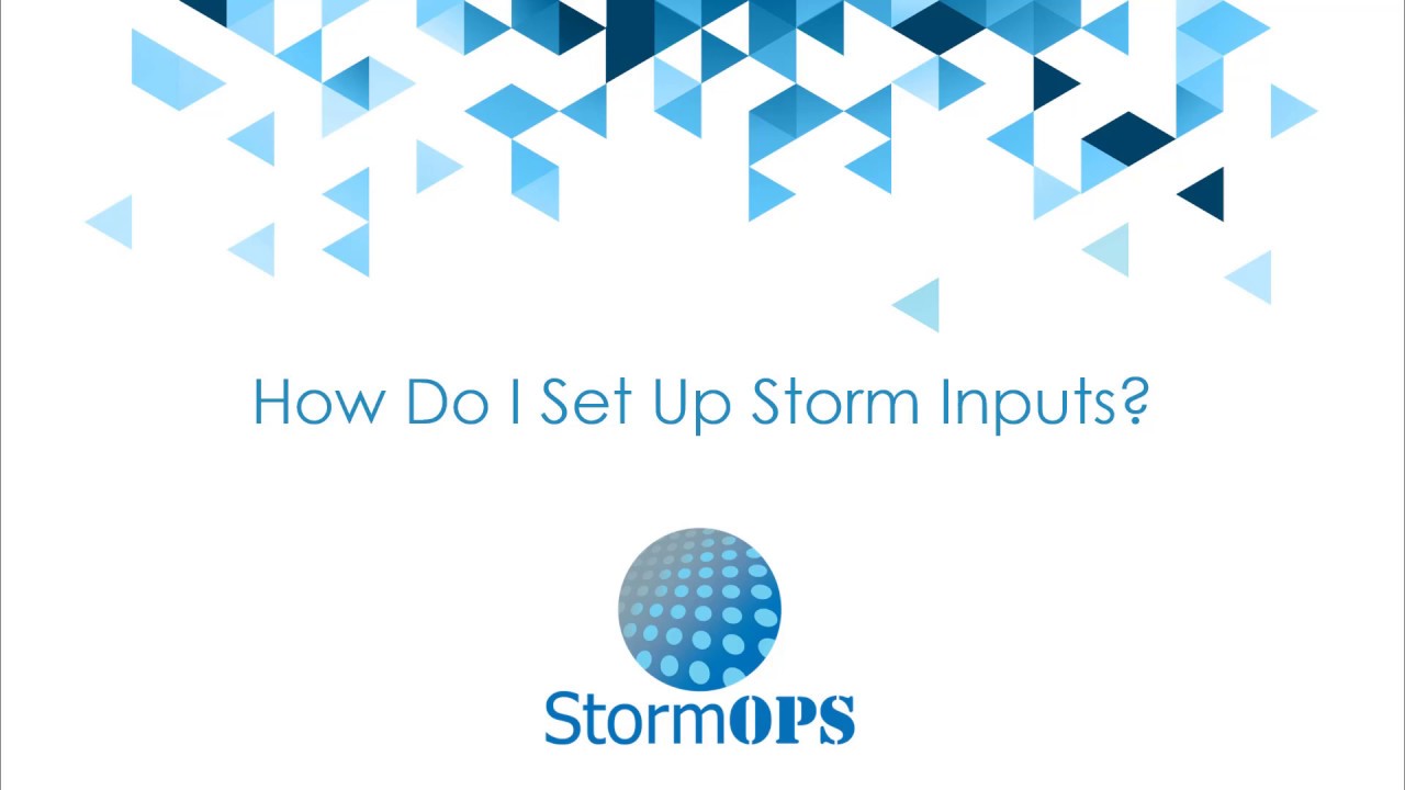 IDEAL FAQ 12 - Storm Inputs