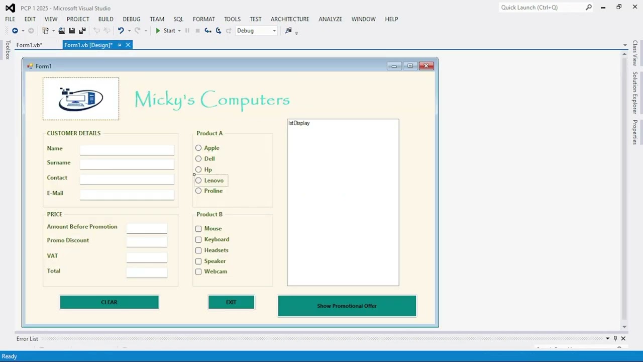 Principles of Computer Programming L3 |  Practical 1