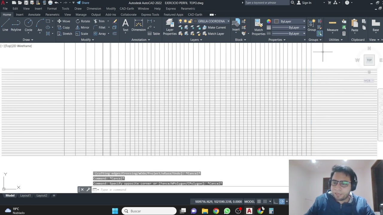 Elaboración Perfiles TOPOGRAFICOS en AutoCAD