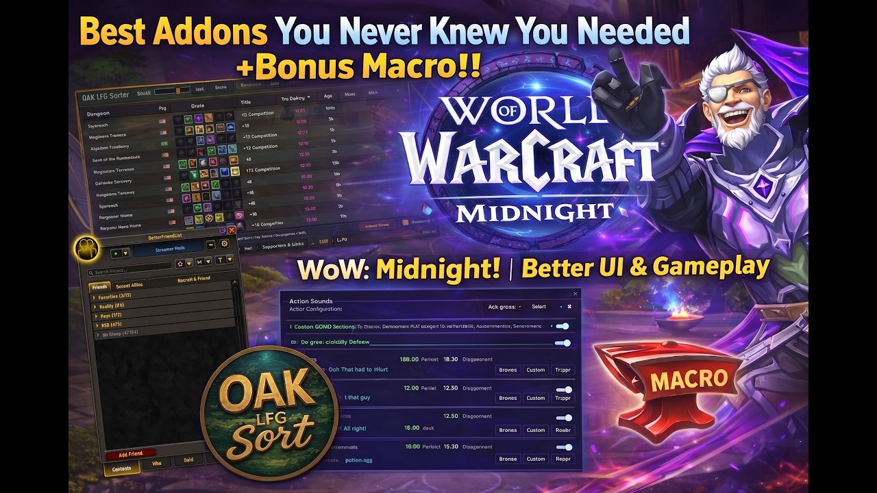 Best Addons You Never Knew You Needed +Bonus Macro!! WoW: Midnight! | Better UI & Gameplay