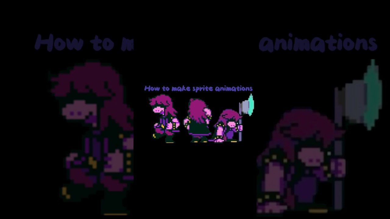 How to make sprite animations #deltarune  #animation #tutorial