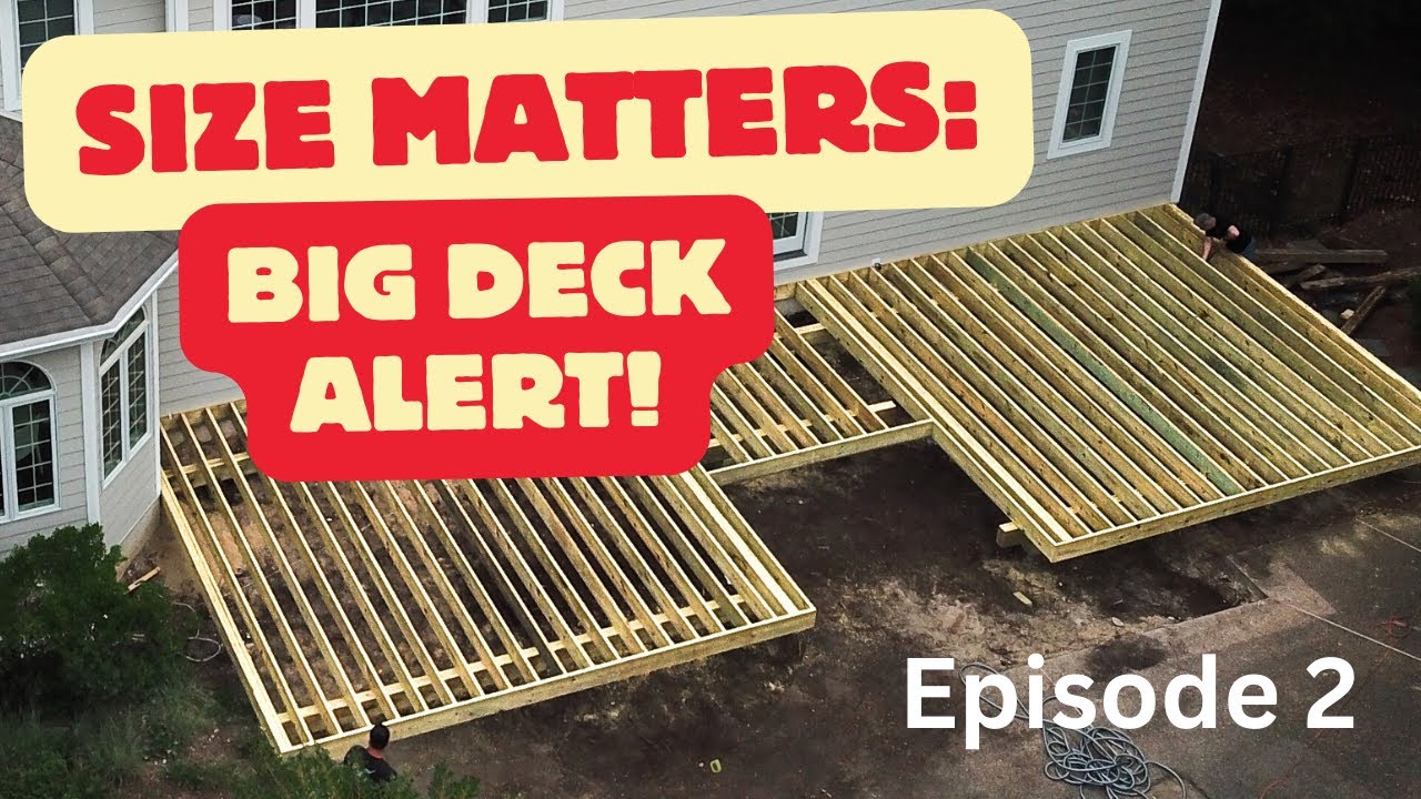 Building a MASSIVE DECK! Part 2: Framing!