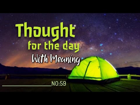 Thought for the Day in English with Meaning | Daily Thought | Thought of the Day | Daily Quotes