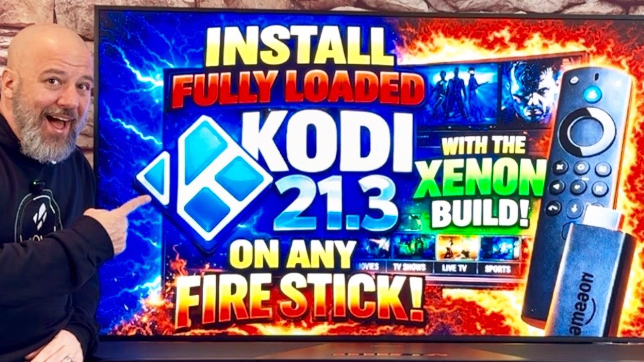 Install FULLY LOADED KODI 21.3 XENON Build on any Fire Stick