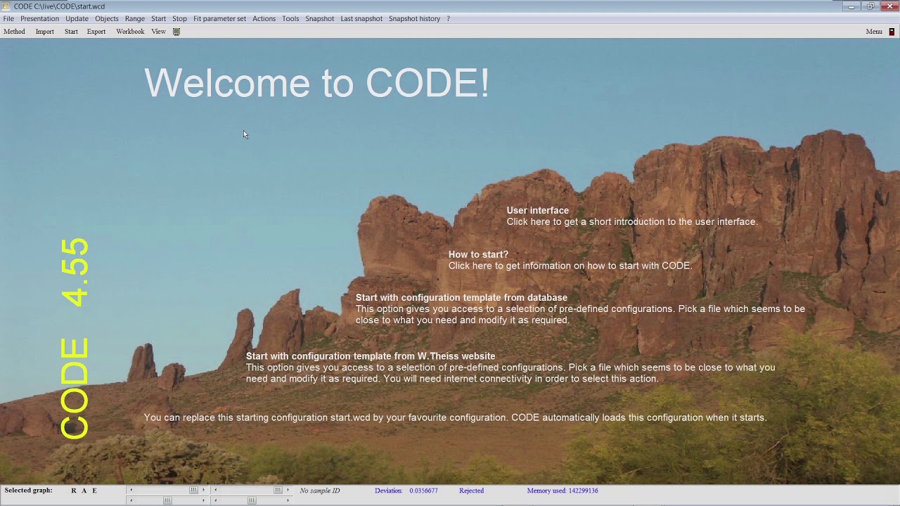 SCOUT and CODE user interface