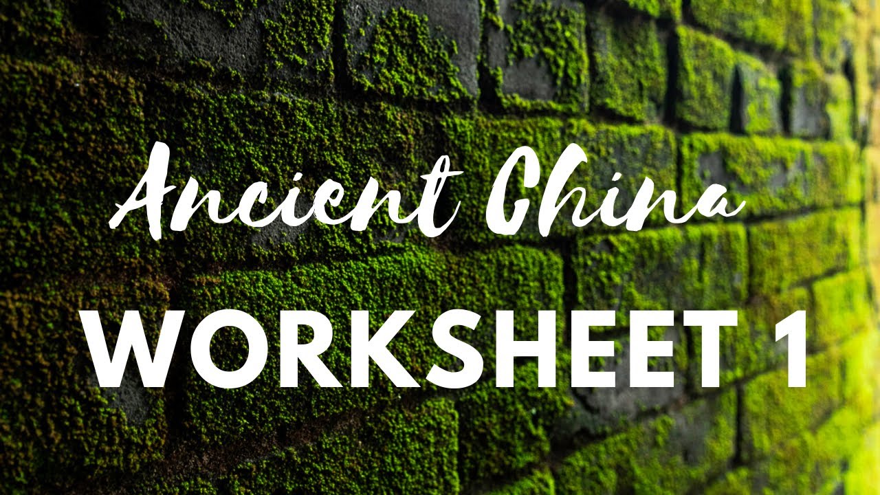 8B SS Ancient China Worksheet 1