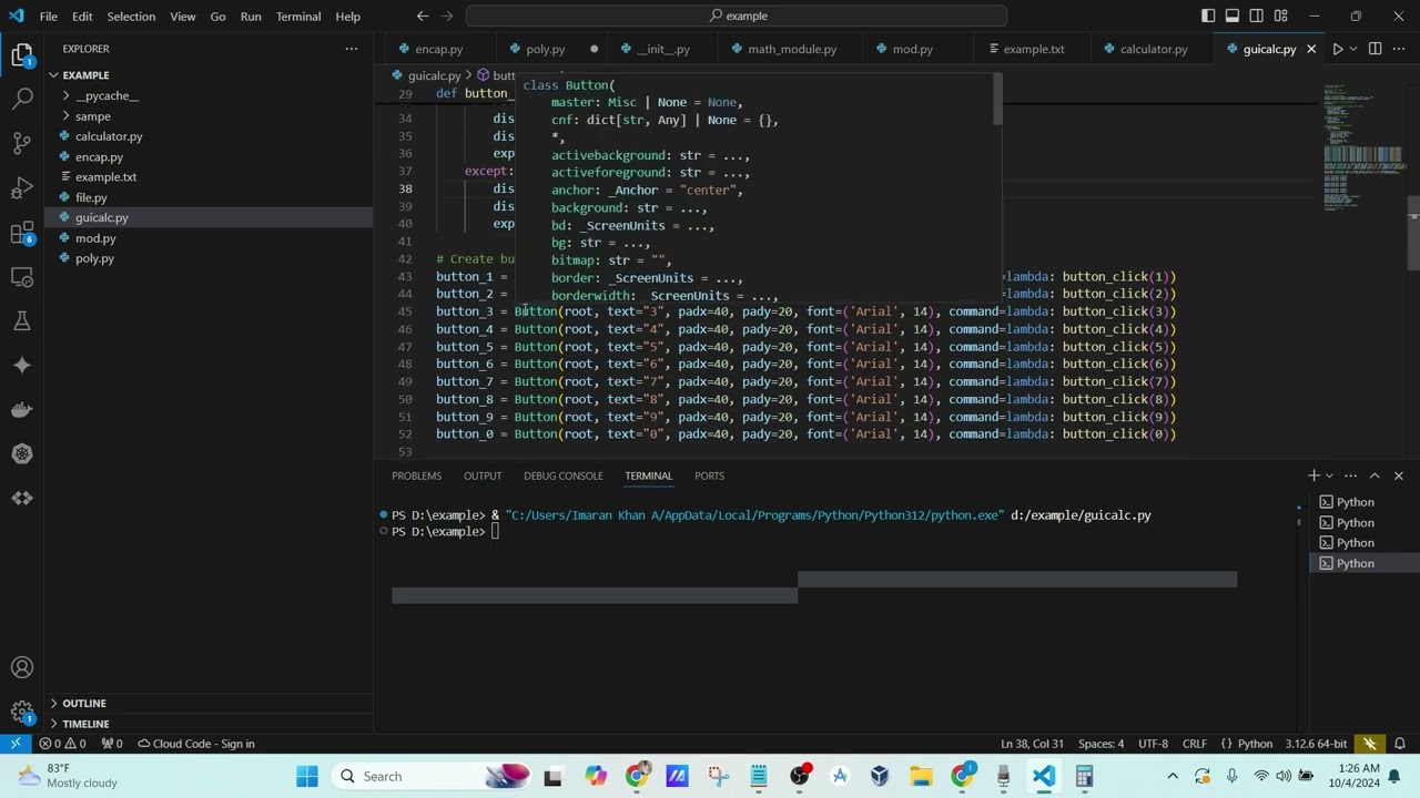 Build a GUI-based Calculator in Python with Tkinter | Python Tkinter Tutorial for Beginners