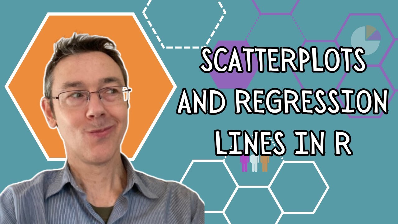 Scatterplots and regression lines in R